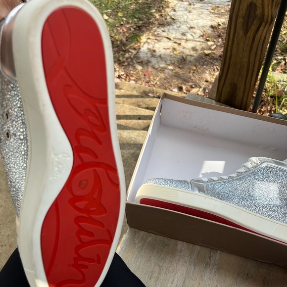 Christian Louboutin | Shoes | Mens Red Bottom Sneaker Only Worn Time ...